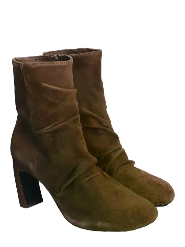 Ash Estelle Leather Ankle Boots - Brown