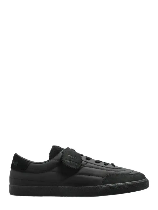 VEJA Quilted Panelled Leather Sneakers - Black