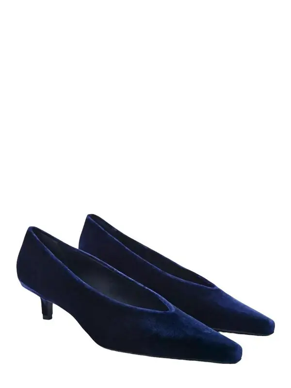 Loulou De Saison Velvet Pumps - Blue