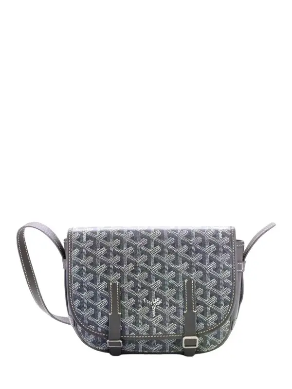 Goyard Belvedere Messenger Bag Coated Canvas Pm Crossbody Bag - Grey