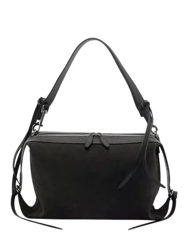 Yuzefi Bento Suede Shoulder Bag - Brown