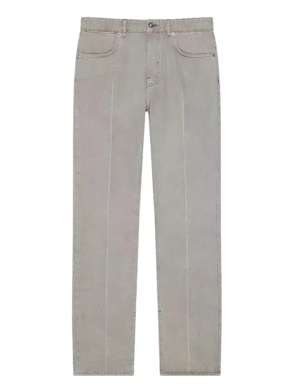 Givenchy Straight Fit Jeans With Folded Effect - Grey