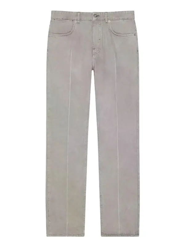 Givenchy Straight Fit Jeans With Folded Effect - Grey