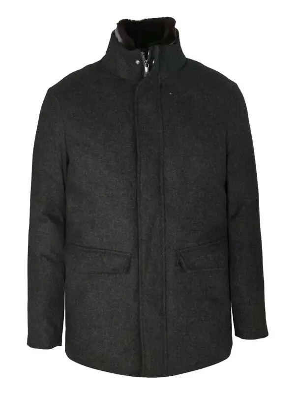 TOMBOLINI Fur-trim Padded Jacket - Green