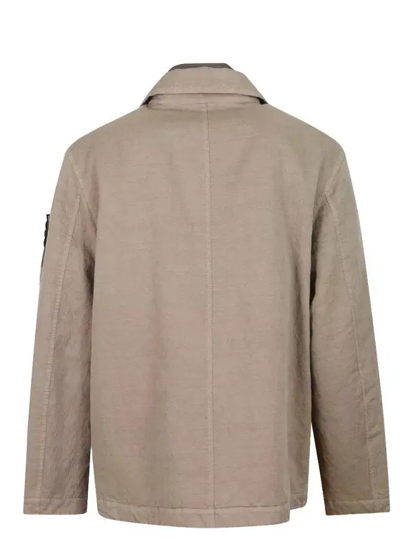 Stone Island 4100043 Diagonal Cotton Wool-tc Jacket - Neutrals