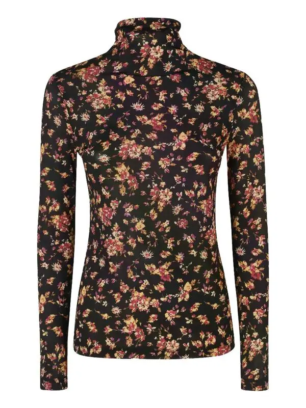 Ulla Johnson Aurelia Floral-print Top - Black