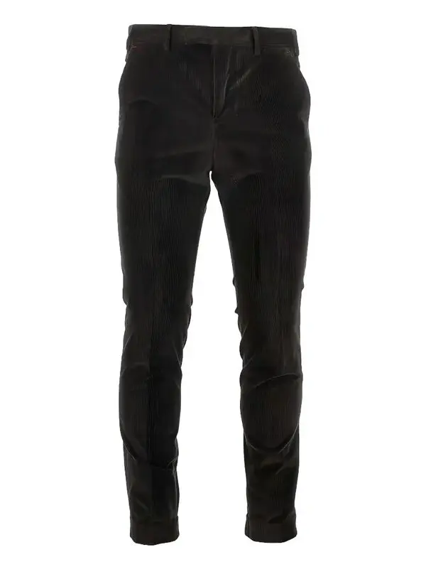 PT TORINO Corduroy Slim-fit Trousers - Black