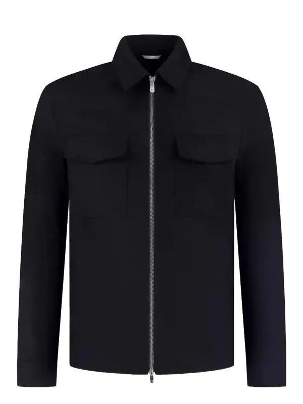 Marco Pescarolo Zip-up Shirt Jacket - Black
