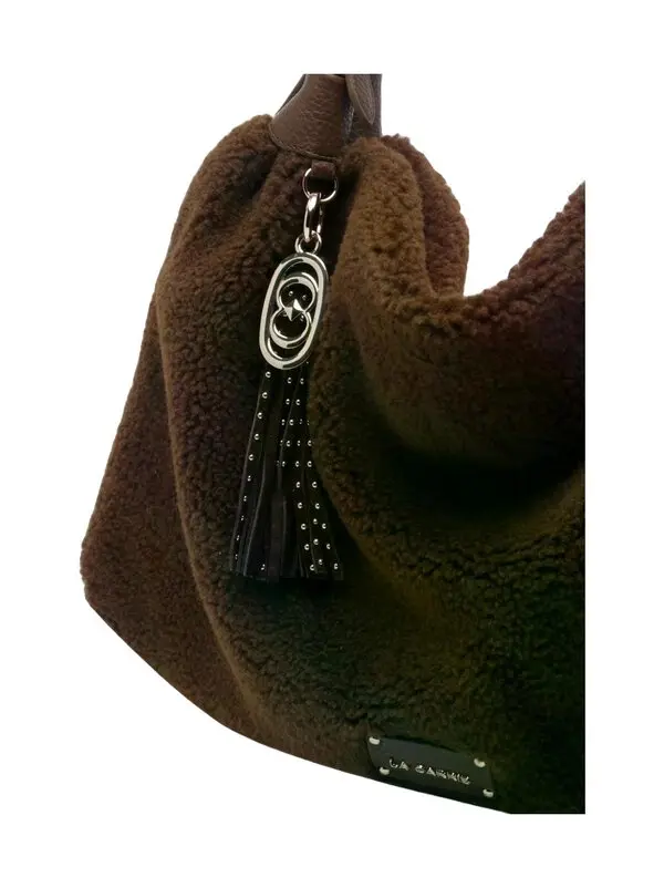 LA CARRIE Teddy Logo-plaque Shoulder Bag - Brown