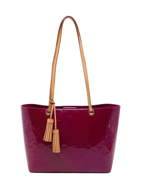 LOUIS VUITTON 2000-2026 Monogram Vernis Long Beach Pm Shoulder Bag - Purple