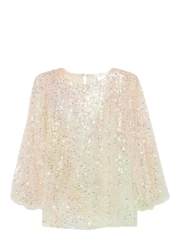 Marina Rinaldi Sequin-embellished Blouse - Neutrals