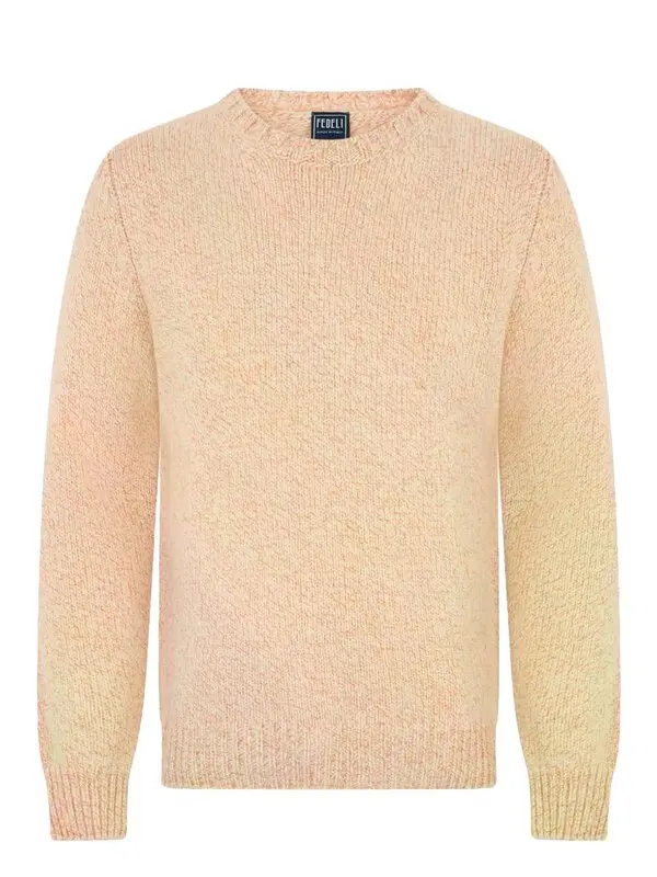 Fedeli Chunky-knit Cashmere Sweater - Orange