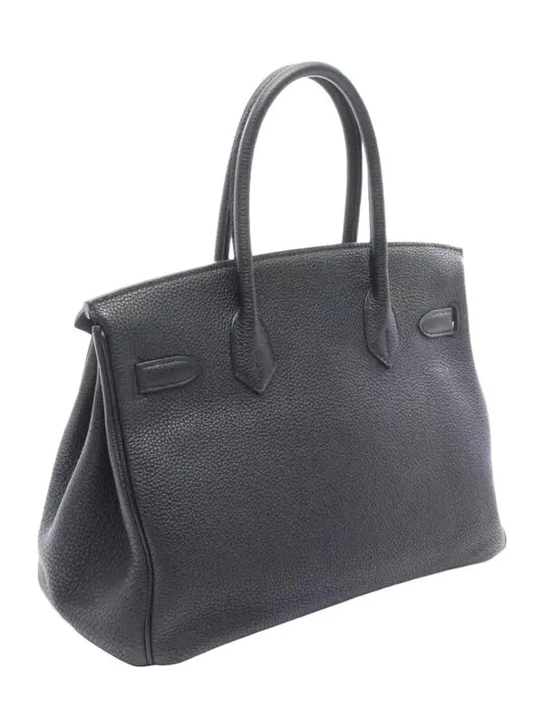 Hermès 2011 30 Birkin Clemence Tote Bag - Black