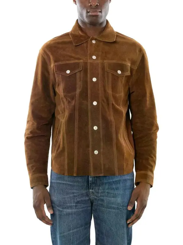 CYCLE James Shirt Jacket - Brown