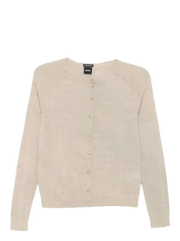 BOSS Raglan-sleeve Cardigan - Gold