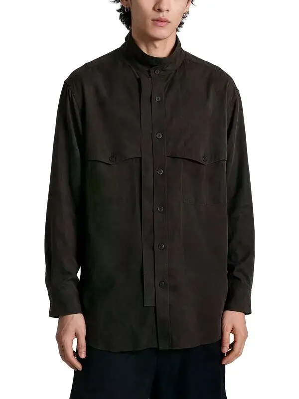 Yohji Yamamoto Button-up Chest-pocket Shirt - Green
