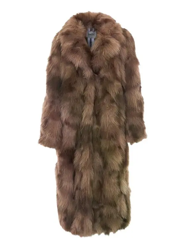 SWORD 6644 Faux-fur Coat - Brown