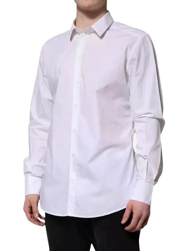 Dolce & Gabbana Gold Long-sleeve Shirt - White