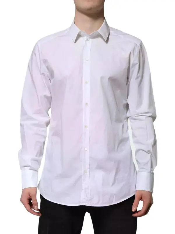 Dolce & Gabbana Gold Long-sleeve Shirt - White
