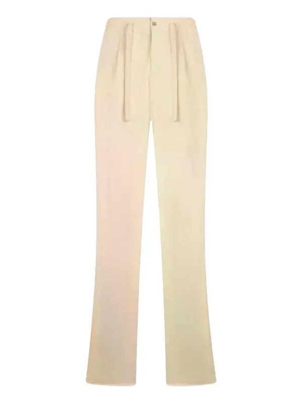 Fedeli Pleated Drawstring Trousers - Neutrals