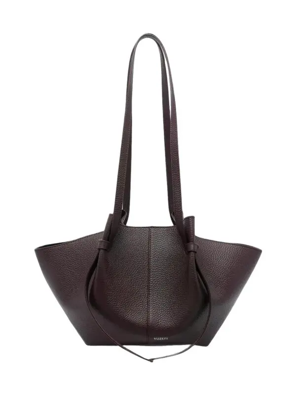 Yuzefi Mochi Pebble-grain Shoulder Bag - Brown