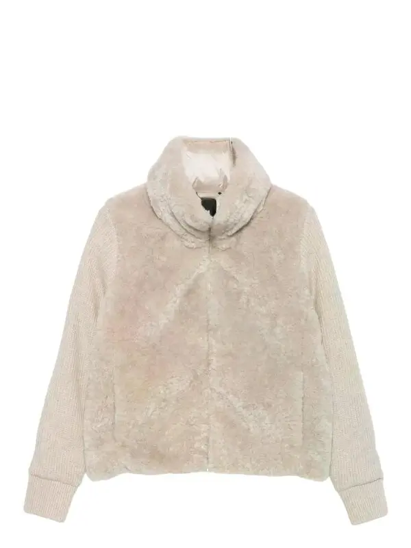 BOMBOOGIE Panelled Jacket - Neutrals