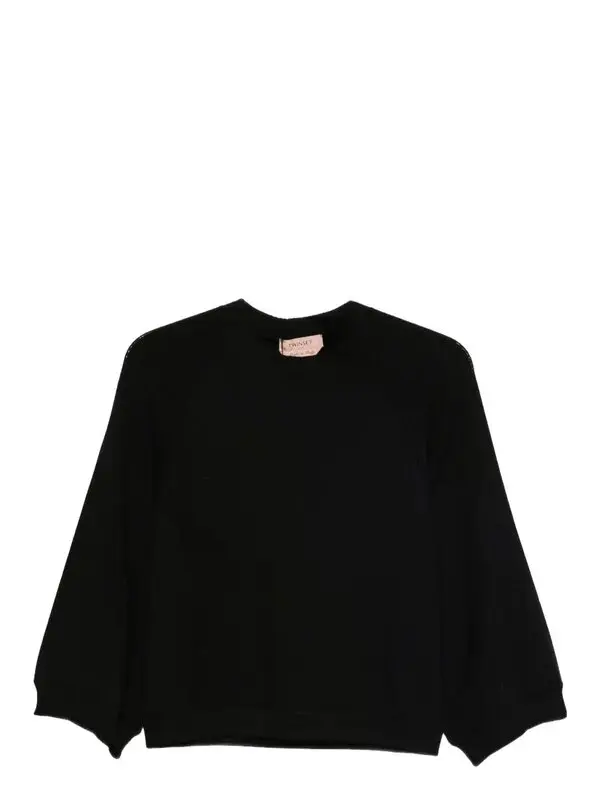 TWINSET Raglan-sleeve Sweater - Black