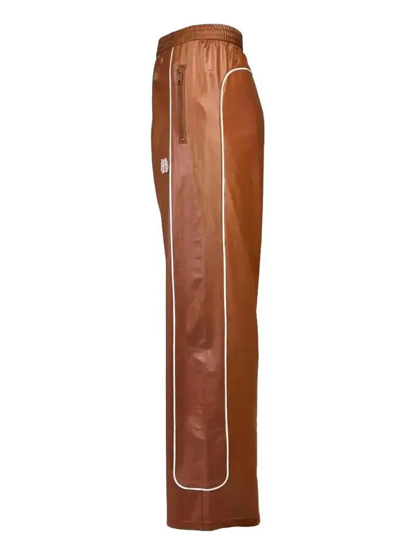 BREATH Piping-detail Track Pants - Brown