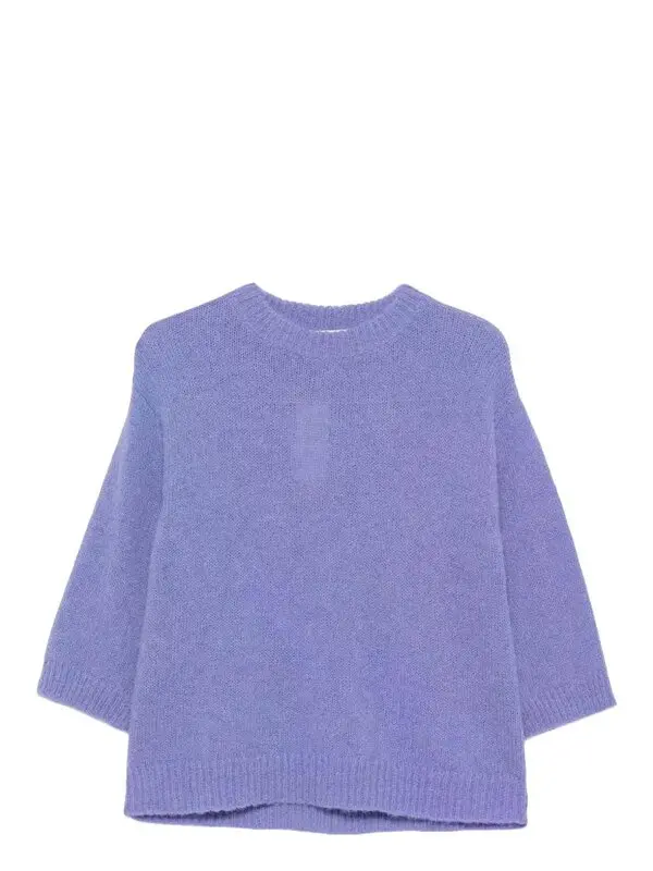 NIU Crew-neck Sweater - Purple