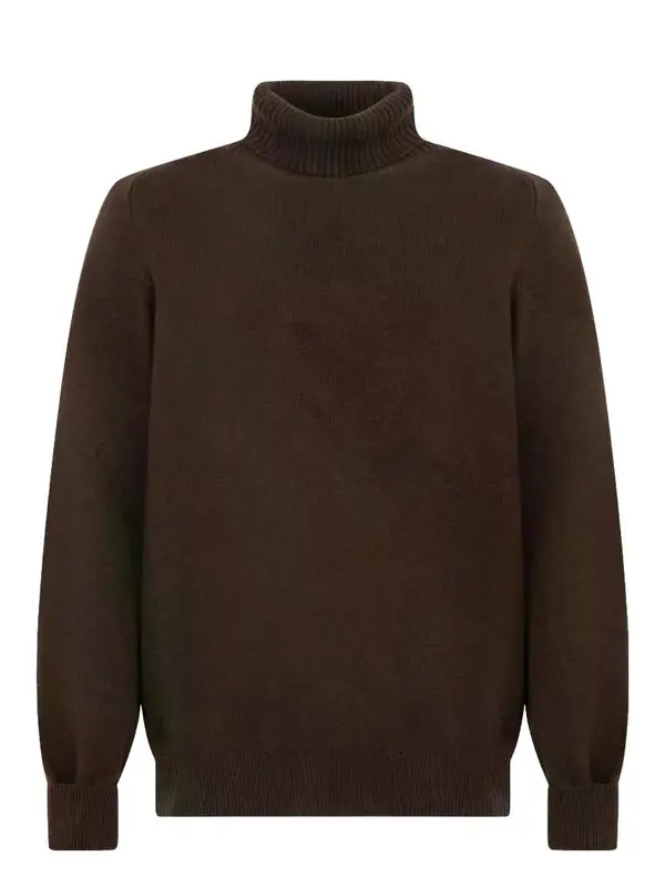 Fedeli Roll-neck Cashmere Sweater - Brown