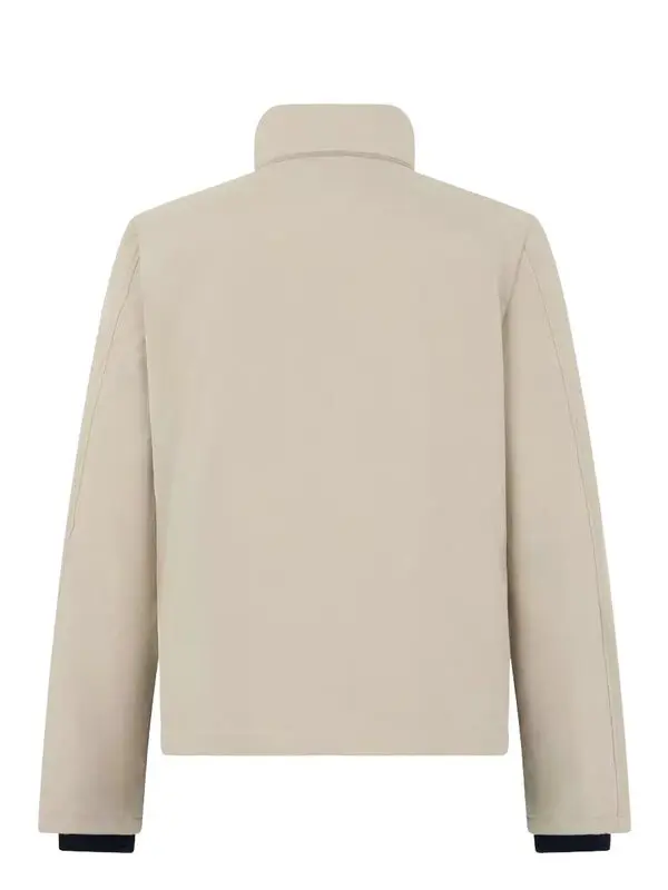 Fedeli High-neck Windbreaker Jacket - Neutrals