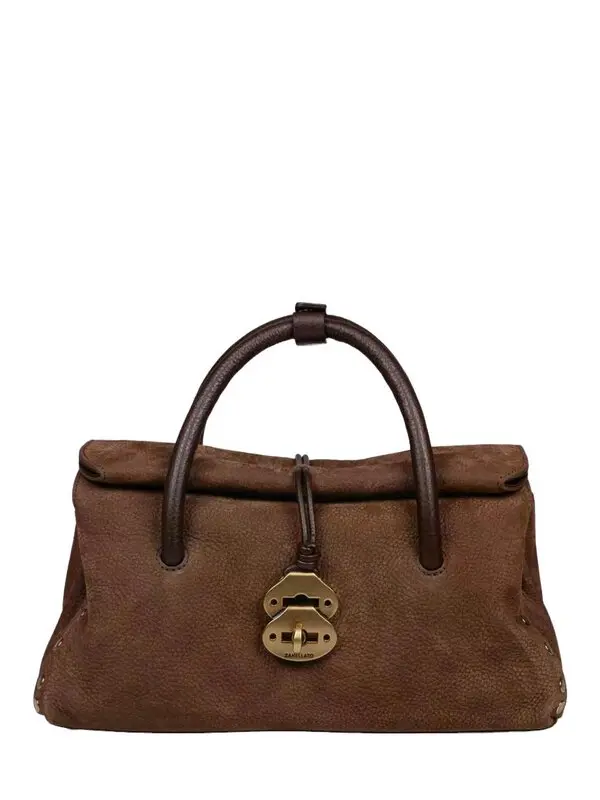 ZANELLATO Dotta Jones Stud-embellished Small Tote Bag - Brown