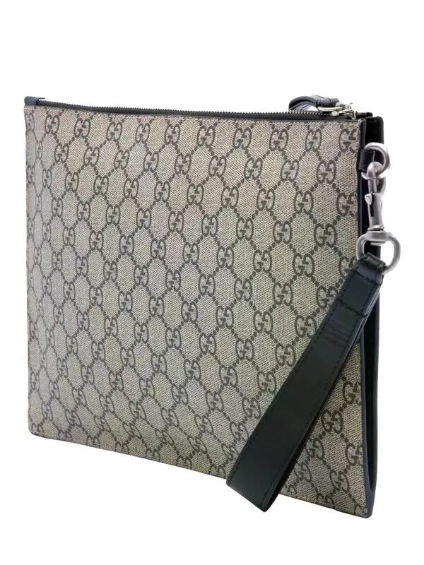 Gucci 2000-2015 Gg Supreme Blind For Love Clutch Bag - Neutrals