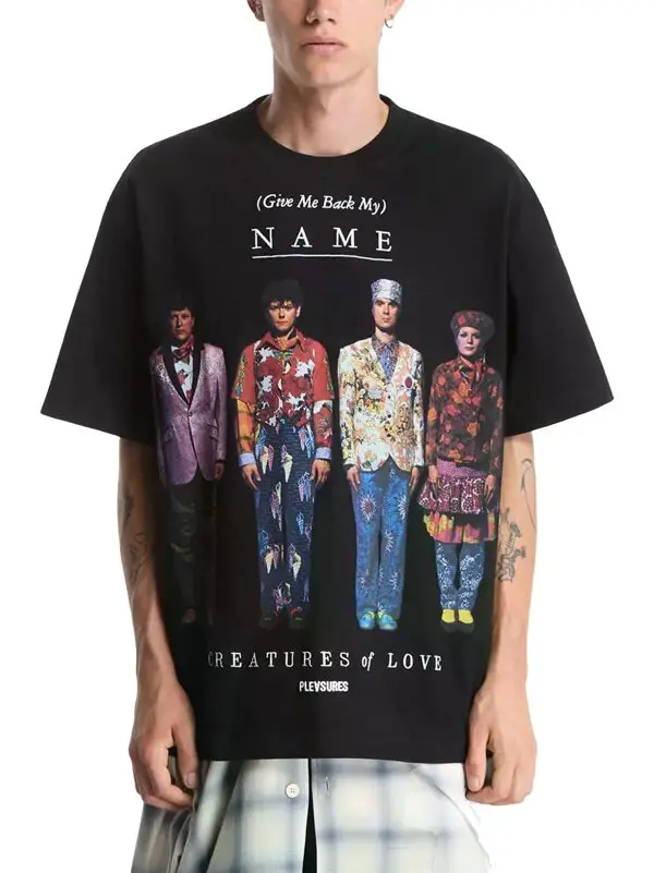 PLEASURES Creatures Graphic-print T-shirt - Black