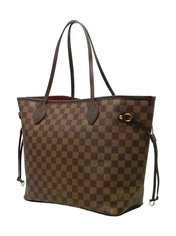 LOUIS VUITTON 2014 Damier Ebene Neverfull Mm Tote Bag - Brown