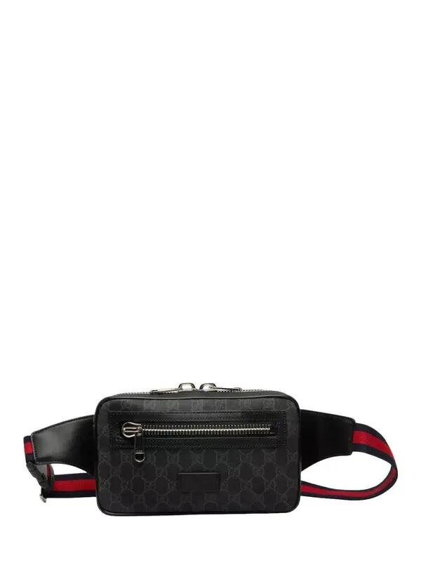 Gucci 2000-2015 Gg Supreme Web Belt Bag - Black