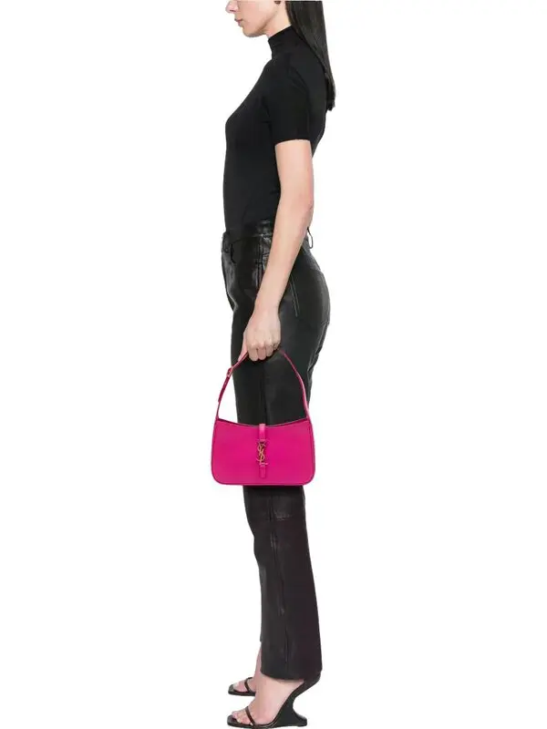 Saint Laurent 2021 Smooth Calfskin Le 5 A 7 Shoulder Bag - Pink