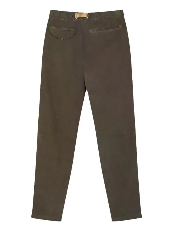 WHITE SAND Greg Velvet Trousers - Green