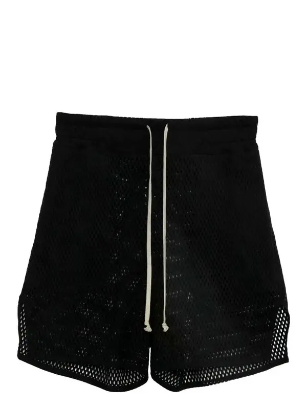 Rick Owens X Champion Mesh Drawstring Track Shorts - Black