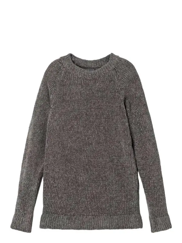 TEN C Chenille Sweater - Grey