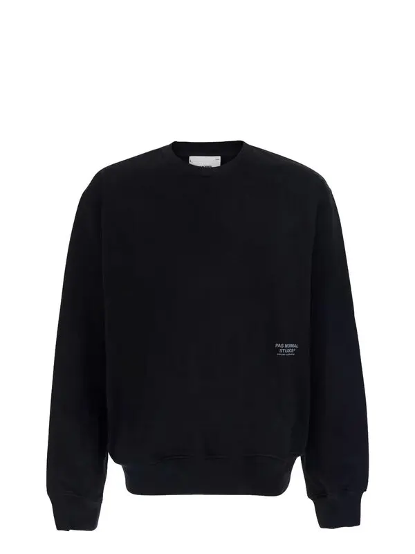 PAS NORMAL STUDIOS Off-race Logo-print Sweatshirt - Black