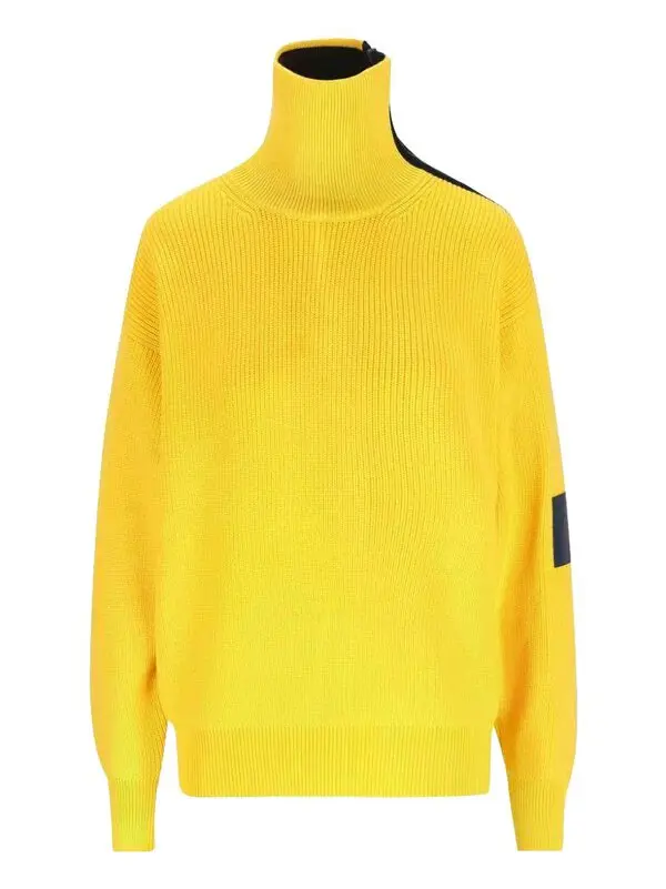 Loewe Asymmetrical Zip-up Sweater - Yellow