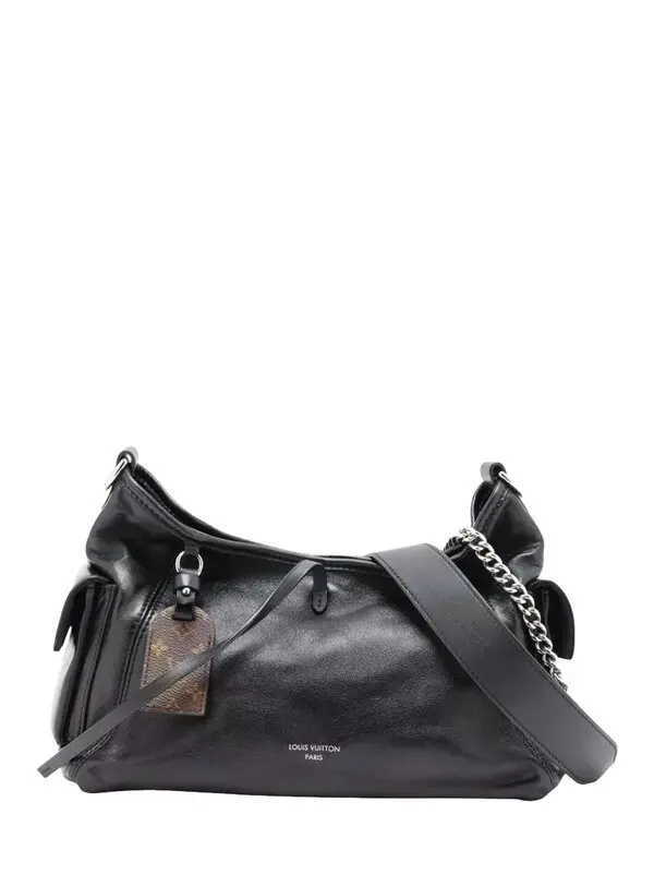 LOUIS VUITTON 2021-2026 Lambskin Carryall Cargo Vibe Pm Satchel - Black