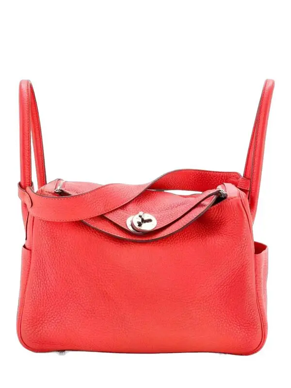 Hermès Lindy Bag Clemence 26 Shoulder Bag - Red
