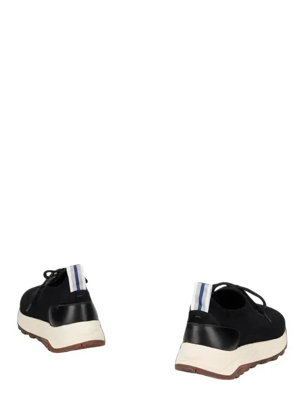 Fedeli Knit-mesh Panelled Sneakers - Black