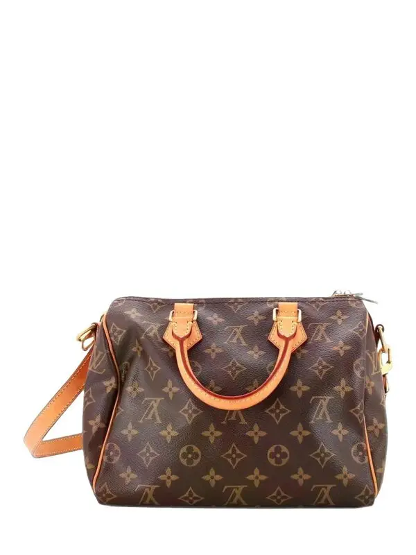 LOUIS VUITTON Speedy Bandouliere Bag Monogram Canvas 25 Satchel - Brown
