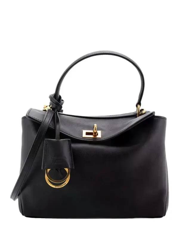 Balenciaga Rodeo Leather Mini Shoulder Bag - Black