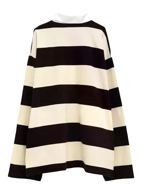 Balenciaga Striped Polo Shirt - Brown
