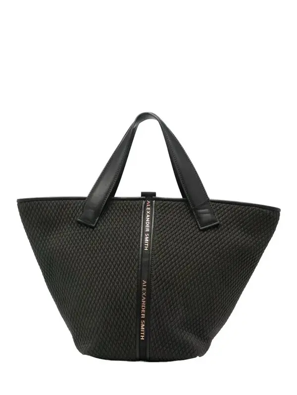 ALEXANDER SMITH Medium Lauren Logo-embellishment Tote Bag - Brown