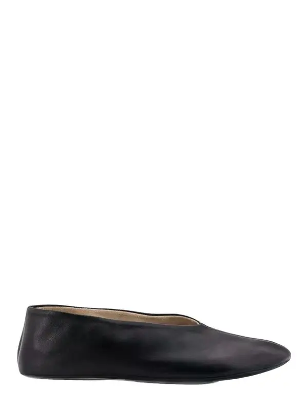 THE ROW Stella Slippers - Black